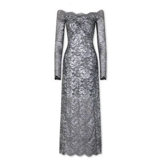 Paco Rabanne Langes Spitzenkleid - - Dresses - Damen - Grau - M