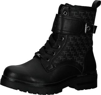 Tom Tailor Femme 4290050020 Botte Tendance, Noir, 41 EU