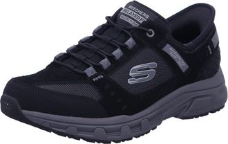 Skechers Mens Oak Canyon Consistent Winne Hands Free Slip in, Schwarz/Dunkelgrau, 13 X-Wide
