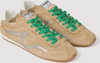 Sandro Sneakers Light Wave en cuir su&egrave;de