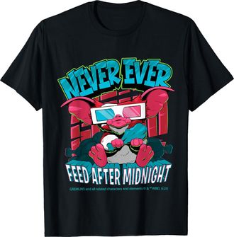 Cotton Division Halloween-Motiv Never Ever Feed After Midnight Gremlins T-Shirt