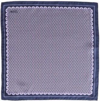 Eton Pochette de costume &agrave; motif en soie
