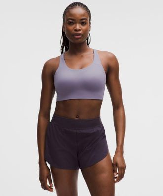 lululemon Energy BH mit starkem Halt f&uuml;r Frauen - Gr&ouml;&szlig;e 32DDD in Grape Mist