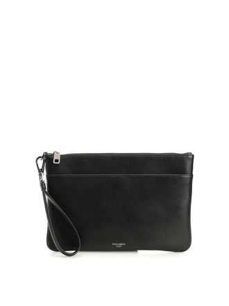 Dolce & Gabbana Manteau En Cuir - Noir