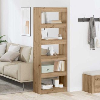 vidaXL Biblioth&egrave;que ch&ecirc;ne artisanal 60 x 30 x 166 cm Bois ding&eacute;nierie vidaXL