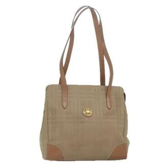 Burberry Sac bandouli&egrave;re en toile Pre-owned - Femme - Pre-owned - Beige - Taille: ONE Size