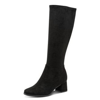 Tamaris Comfort Damen Stiefel mit Blockabsatz Karrèe, Schwarz (Black), 39 EU