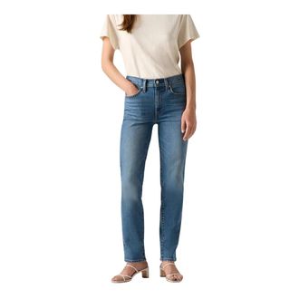 Levi's 724 High Rise Slim Gerades Jeans - - Jeans - Damen - Blau - W25 L30