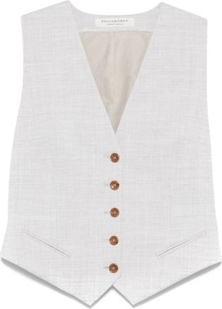 Philosophy di Lorenzo Serafini Femme, Vestes, Gris, Taille: 42 FR Gil&eacute; Sartoriale