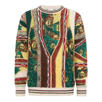 Carlo Colucci C12510/581 Rundhals-Pullover - - Knitwear - Herren - Mehrfarbig - 2XL