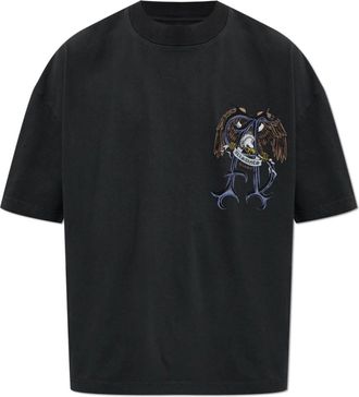 AllSaints Homme, Tops, Noir, Taille: XL T-shirt graphique oversize Raptour