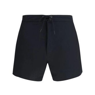 Saint Laurent Logo-Badeshorts mit YSL-Monogramm - - Swimwear - Herren - Schwarzk - M