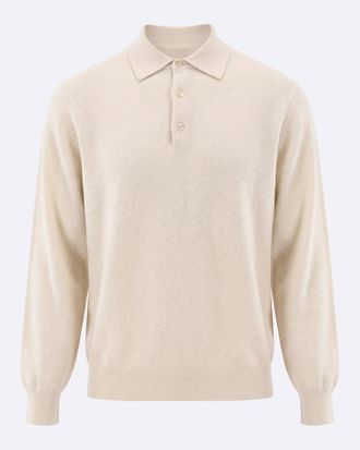 van Laack Strick-Poloshirt aus Kaschmir