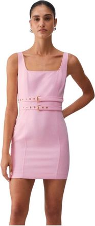 Liu Jo Femme, Robes, Rose, Taille: 34 FR Robe fourreau courte avec boucles