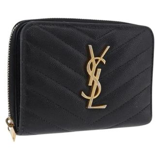 Saint Laurent Portefeuille Bifold Vintage Pre-owned - Femme - Pre-owned - Noir - Taille: ONE Size