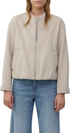 s.Oliver Wollmix-Blouson mit gerafftem Saum