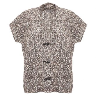 D.exterior Wollmisch-Strickweste - - Knitwear - Damen - Beige - S