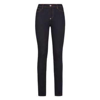 Philipp Plein Femme, Jeans, Bleu, Taille: W27 Jegging Taille Haute en Denim