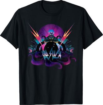 Disney Villains Ursula 90s Rock Band Neon T-Shirt