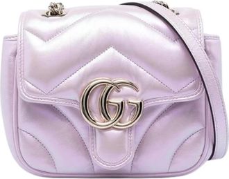 Gucci Sac bandouli&egrave;re matelass&eacute; iris&eacute; Pre-owned - Femme - Pre-owned - Violet - Taille: ONE Size