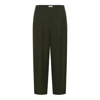 Soaked In Luxury Corinne Weite Cropped Hose - - Trousers - Damen - Gr&uuml;n - XS