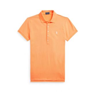 Polo Ralph Lauren Julie Slim Fit Kurzarm Polo - - Tops - Damen - Orange - S