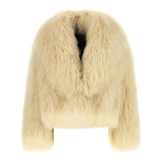 BLANCHA Shearling Jacke - - Jackets - Damen - Beige - 2XS