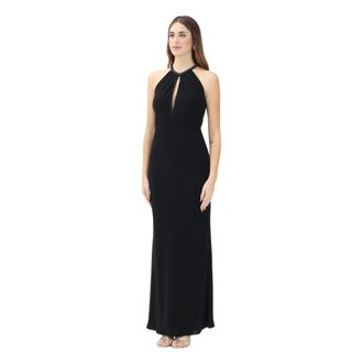 Max Mara Elegantes Schwarzes Langes Kleid - - Dresses - Damen - Schwarzk - XS