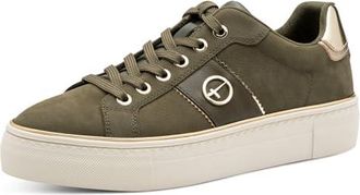 Tamaris Baskets Basses pour Femme - Olive Nubuc - Pointure 36 EU, Olive Nubuck, 36 EU