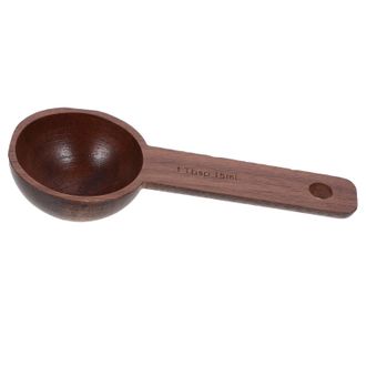 Cabilock Kaffeel&ouml;ffel Aus Schwarzge&ouml;ltem Walnussholz Messl&ouml;ffel 15 Ml F&uuml;r Kaffeebohnen Gemahlenen Kaffee K&uuml;chenutensil