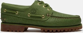 Timberland All Gender Handgen&auml;hter Timberland Authentic 3-Eye Lug Bootsschuh in Gr&uuml;n, Gr&uuml;n, Gr&ouml;&szlig;e