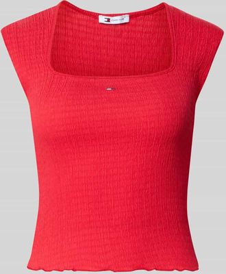 Tommy Jeans Slim Fit Top mit Frill