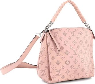 Louis Vuitton Babylone Handbag Mahina Leather BB hobo bag - Rosa