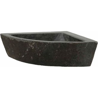 vidaXL Wandh&auml;ngende Ecke Waschsch&uuml;ssel Grau (38-45) x (38-45) x 12 cm Vidaxl