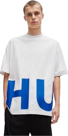 HUGO BOSS Hommes Nannavaro T-Shirt en Jersey de Coton avec Logo Circulaire