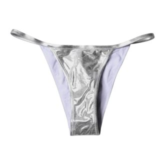 Dolce & Gabbana Femme, Maillots de bain, Gris, Taille: 38 FR Bas de bikini Logo