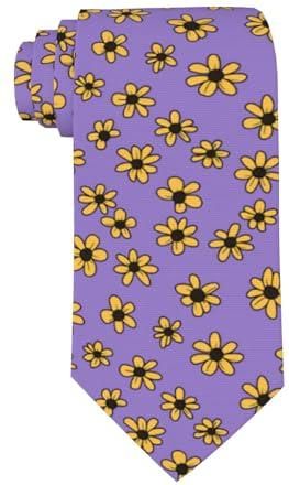 Generic Petite Marguerite Jaune Cravate Homme Doux Cravate Décontractée Cravates Hommes Pour Mariages Travail Femmes