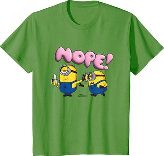 MINIONS Minions Nope! Stuart Enjoying a Banana Big Chest Poster T-Shirt