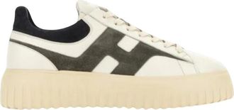 Hogan Homme, Chaussures, Blanc, Taille: 40 1/2 EU Baskets H-Stripes