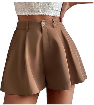 Generic Short Coton Femme Grande Taille Shorts Eponge Cher Grossesse Vintage Peau Amincissant Elegant Bordeaux Decontracte Achat Corail Bouffant Ajust&eacute; Loose 