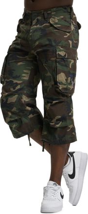 Brandit Industry Vintage 3/4 Shorts, Farbe: Woodland, Gr&ouml;&szlig;e: XL