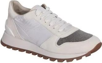 Brunello Cucinelli Brunello Cucinelli Low-Top Sneaker - White Lace Velour Sneakers - Gr. 35 (EU) - in Weiß - für Damen