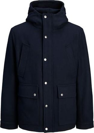 Jack & Jones Jprblajess Wool Blend Parka, Bleu Marine, x_l Hommes