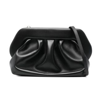 Themoir&egrave; Femme, Sacs, Noir, Taille: ONE Size Ruched Clutch