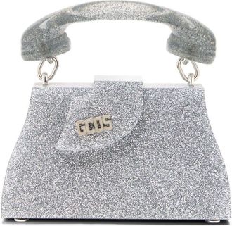 GCDS Call-Me Comma Mini-Tasche - Silber