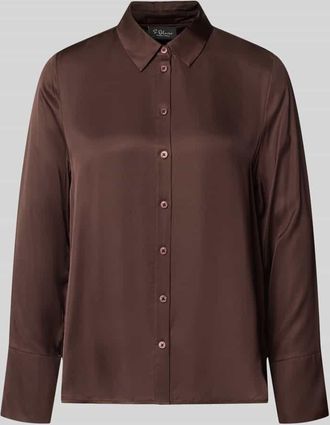 s.Oliver Black Label Regular Fit Langarmbluse aus reiner Viskose
