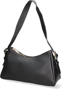 Gave Lux Sac &agrave; bandouli&egrave;re en cuir v&eacute;ritable pour femme Made in Italy 31x17x10 cm GLX228104623FBG, Noir, Taille unique