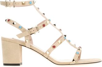 Valentino Garavani Femme, Chaussures, Beige, Taille: 38 EU Rockstud Sandales