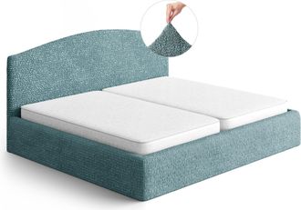 Paulato by GA.I.CO. PAULATO Husse f&uuml;r Kingsize-Bett &uuml;ber das Kopfteil und Grundgestell r&uuml;berziehen, Husse f&uuml;r Boxspringbetten 180-220cm Mikrofaser, bi-elastisches, kratzf