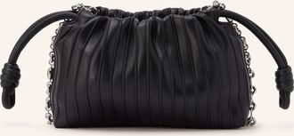 Loewe Beuteltasche Flamenco Purse Pleated Mini schwarz